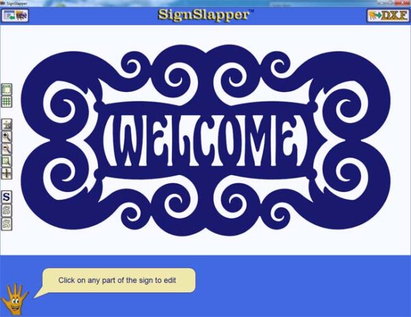 Sample Sign DXF File – RedPup Productions